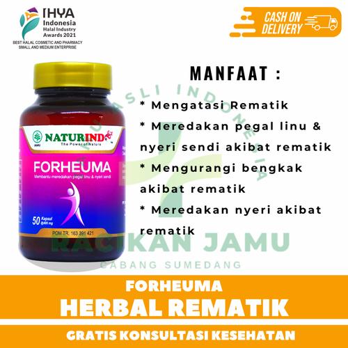 Jual Obat Herbal Rematik Rhematik Tulang Forheuma Naturindo Sendi ...