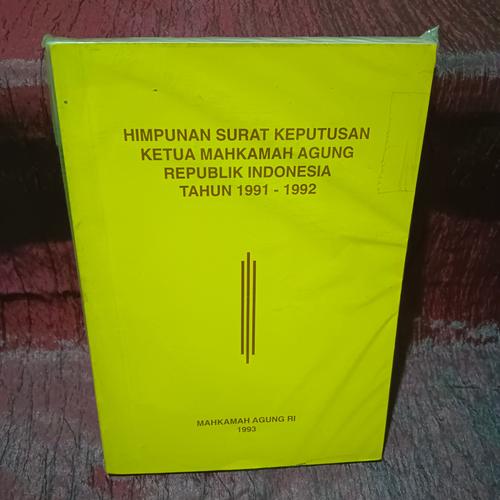 Jual Himpunan Surat Keputusan Ketua Mahkamah Agung Republik Indonesia Tahun Kab Bekasi Kios
