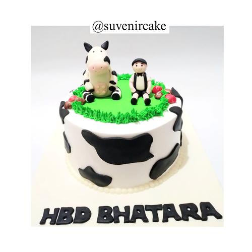 Jual cake sapi/sapi cake/kue ulang tahun sapi/kue ultah sapi/cow cake ...