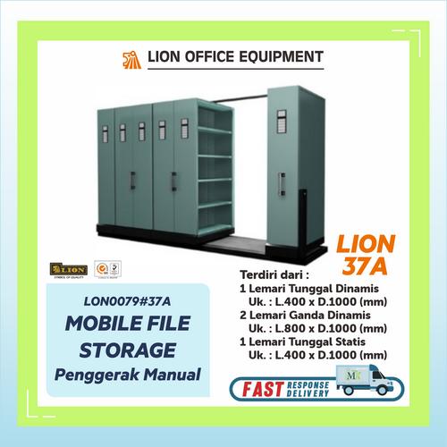 Jual MOBILE FILE LION METAL - LEMARI ARSIP DORONG 30 KOMPARTMEN - LION 37A - Kota Surabaya ...