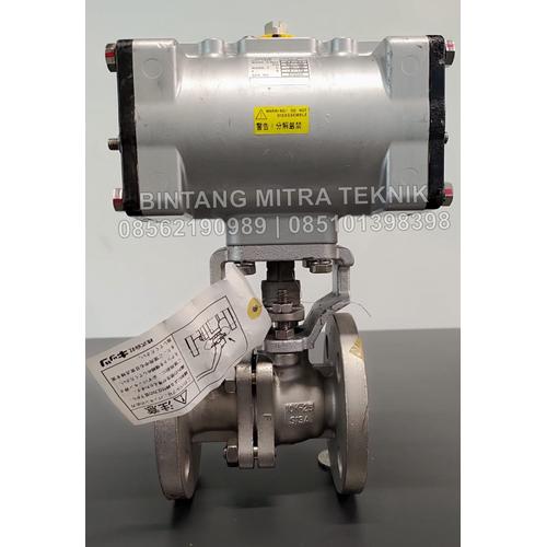 Jual BALL VALVE KITZ 10UTB SS304 JIS10K 1" + ACTUATOR PNEUMATIC KITZ FA-2 - Kota Bandung ...