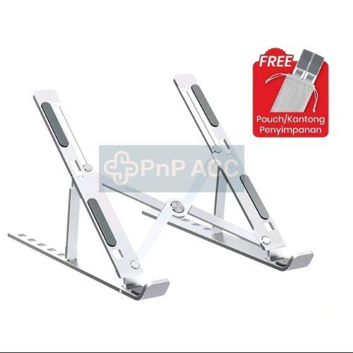 Jual Laptop Stand Aluminium Stand Holder Laptop Ipad Tablet Portable ...