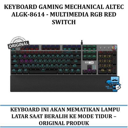 Jual Keyboard Gaming Mechanical Altec Algk-8614 - Multimedia Rgb Red ...