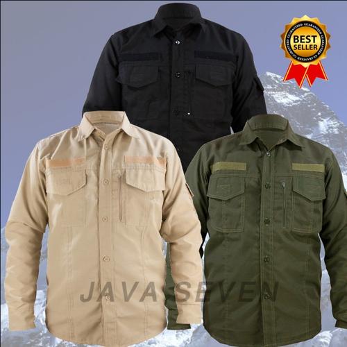 Promo Kemeja Tactical Pria Java Seven Termurah Berkualitas - Putih, M - Kota Bandung - Java ...