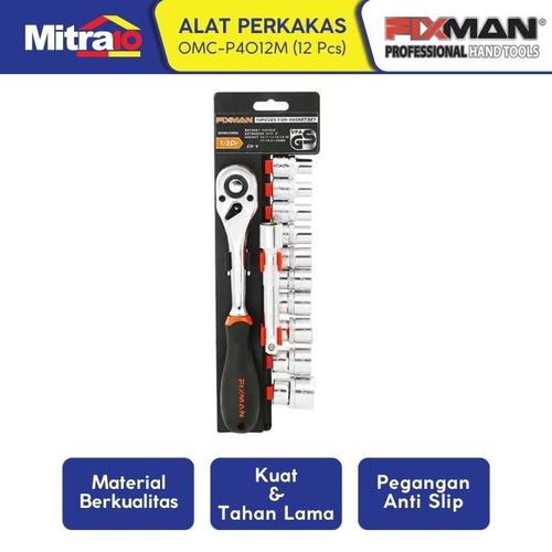Jual Fixman Omc-P4012M 12-Pc 1/2 Inch Dr. Socket&Ratchet Set - Jakarta ...