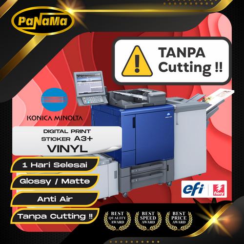 Promo Print Sticker Vinyl / Transparan A3+ TANPA Cutting! Cetak Stiker ...