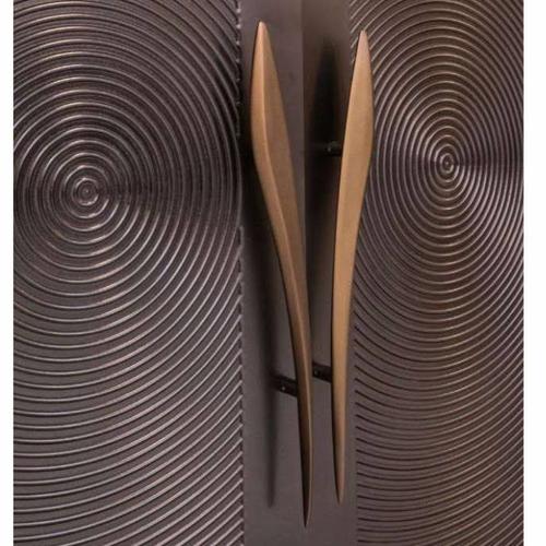 Jual Handle Pintu Rumah Mewah Kuningan Motif Pedang Coklat Doff 90 cm 2 ...