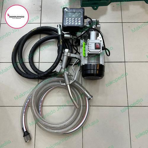 Jual paket pompa transfer solar minyak 50LPM Digital Flow Meter satu ...