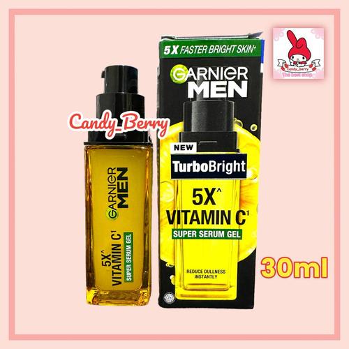 Jual Garnier Men Turbo Bright Super Serum Gel 30ml Vitamin C - Kota Medan - candy_berry | Tokopedia