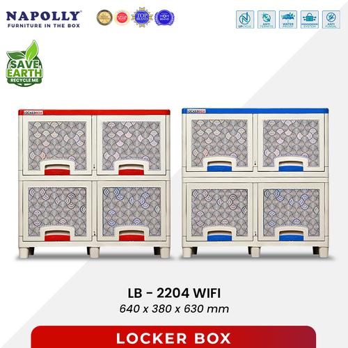 Jual Napolly Locker Box + 2 Susun / 4 Ruang + WIFI / TRANSPARAN ...
