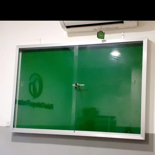 Jual Papan Mading Aluminium Custom 240x120 Rangka Aluminium + Kaca Info ...
