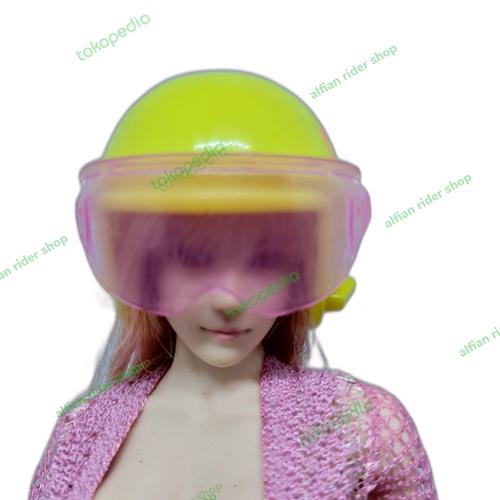 Jual skala 1/6 half face helm classic kepala figure kitbash dan barbie ...