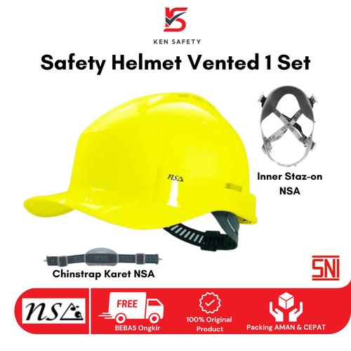Promo Helm Proyek Safety Topi Kerja NSA Vented SNI Inner Staz-On 1 Set ...