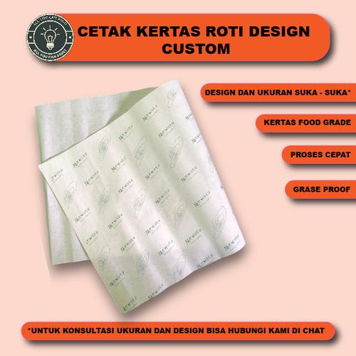 Jual CETAK KERTAS ROTI | CUSTOM KERTAS ROTI | WARP PAPER | KERTAS BUNGK ...
