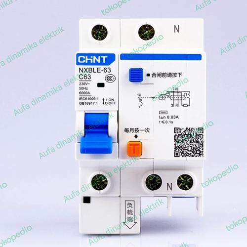 Jual RCBO 30MA ELCB+MCB NXBLE-63 1P+N 6A 10A CHINT - 6A - Kab. Bogor - Aufa Dinamika Elektrik ...