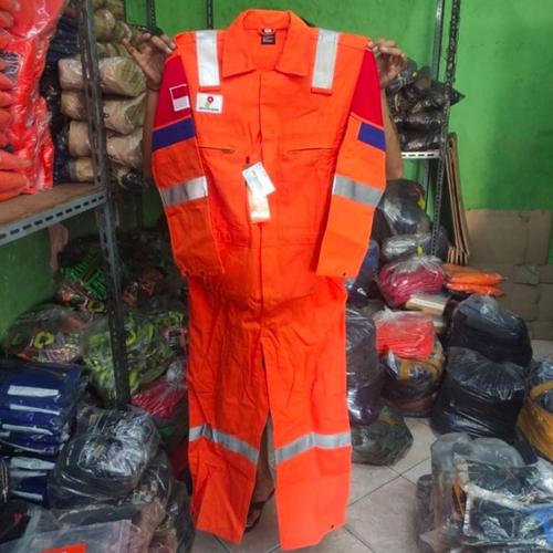 Jual Wearpack Nomex Pertamina Orange / Coverall Wearpack Nomex ...