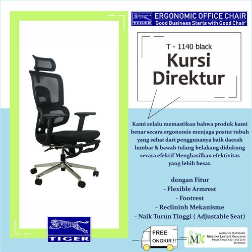 Jual Kursi DIREKSI TIGER T-1140 - Kursi Kantor Ergonomis (hitam) - Kota ...