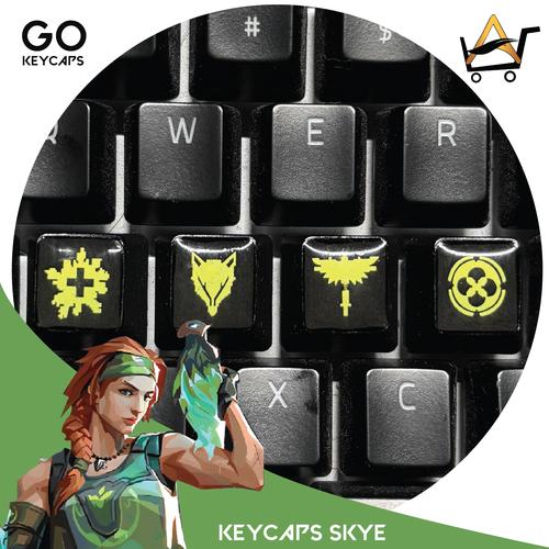 Jual Keycaps Keyboard PBT Skye Valorant Resin Gaming - Putih - Kota ...