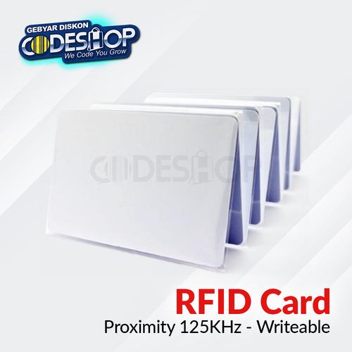Jual Kartu Proximity RFID 125KHz Writeable Rewriteable Duplicate Clone ...