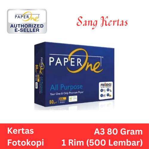 Jual Kertas HVS A3 80 gram Paperone 1 rim (500 lembar) - Jakarta Timur ...