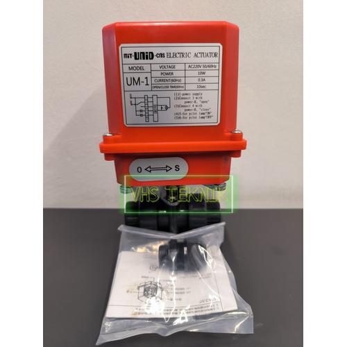Jual BALL VALVE PVC / UPVC 1/2 " WITH ACTUATOR ELECTRIC UNI-D UM-1 ...