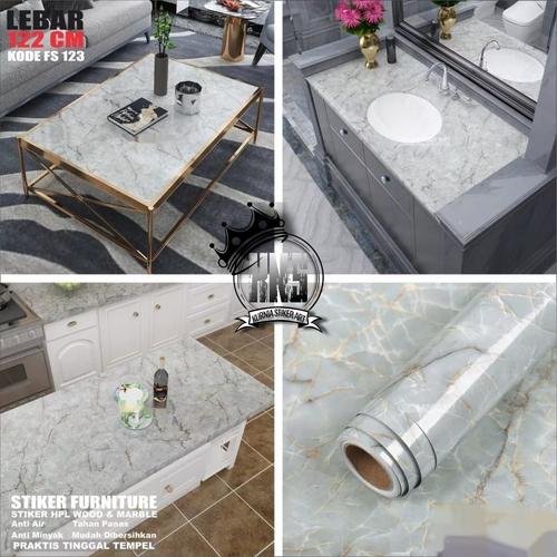 Jual Sticker marmer Decosheet PVC pelapis meja Furniture HPL Kayu muda ...
