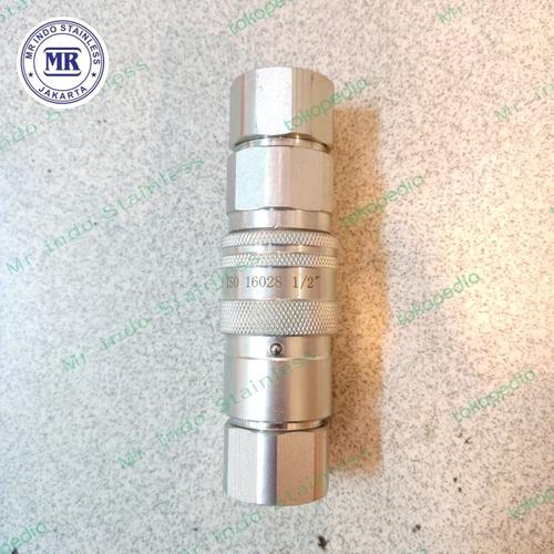 Jual Quick Coupler 1/2" Inch Flat Face Hydraulic model Faster OLY ...