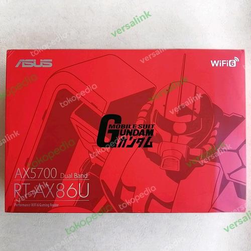 Jual Asus RT-AX86U Zeon II Char Zaku Gaming Router AX5700 MESH GUNDAM ...
