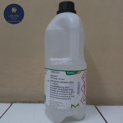 Jual 1.05432.2511 Ammonia Solution 25% Pro Analisis 2.5L NH4OH Merck ...