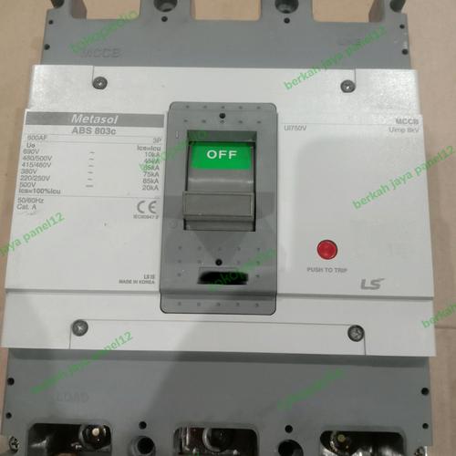 Jual MCCB LS ABS 803c Metasol 800A 3P 65ka mccb ls abn 803c Metasol ...