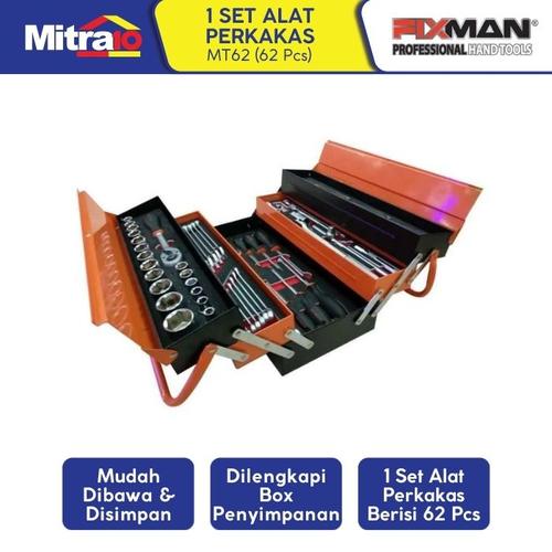 Promo Fixman Set Perkakas Tool Box Set 62 Pcs Mt62 Cicil 0% 3x - Kota Bekasi - Mitra10 | Tokopedia