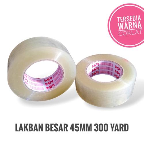 Jual Lakban Besar 45mm 300 Yard Bening Coklat MPI 2 Inch - Cokelat ...
