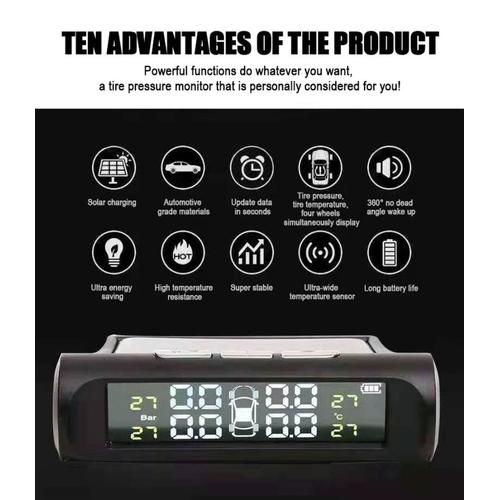 Jual TPMS Tire Pressure Monitoring System Pengukur Tekanan Ban Real ...