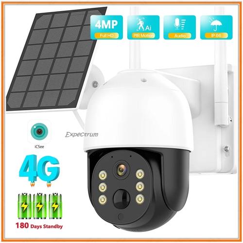 Jual IP Camera Solar Panel 4G LTE ICSEE 4MP, PTZ 6 LED & 6 IR - Jakarta ...