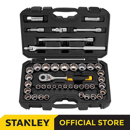 Promo Stanley Socket Metric Set w/ Metal Case SQ 1/2" 12pts 43pcs ...