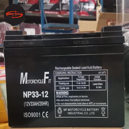 Jual Aki Kering Solar Panel UPS Kursi Roda Electric Battery 12V 33Ah ...