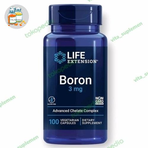 Jual Life Extension Boron 3 MG 3 mg 100 Vegetarian Capsules - Jakarta ...