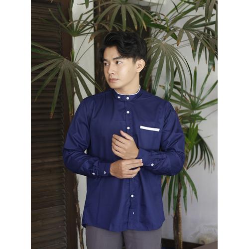 Jual baju koko gus azmi terlaris polosan amu kakedo el rumi abu - Putih ...