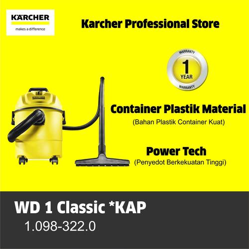 Jual Wet and Dry Vacuum Cleaner WD 1 CLASSIC *KAP 1.098-322.0 - Kab ...