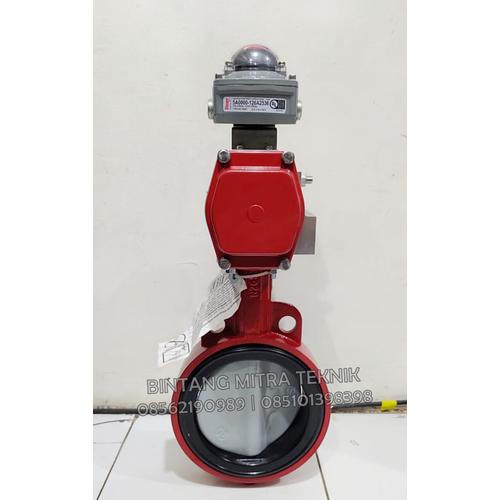 Jual BRAY BUTTERFLY VALVE 4" ACTUATOR PNEUMATIC DOUBLE ACTING+LIMIT ...