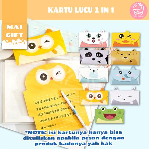 Promo Mai Gift Kartu Ucapan Karakter Binatang Ulang Tahun Bayi Lahiran ...