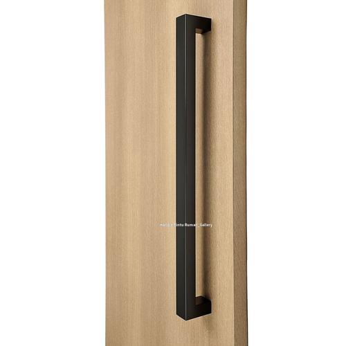Jual Handle pintu rumah kaca stainlis baut tembus siku 45cm 60cm hitam ...