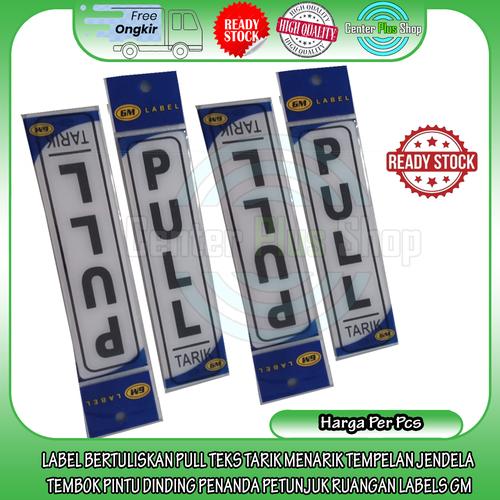 Jual GM LABELS AKRILIK PULL TARIK STIKER TEMPEL LABELS ACRYLIC KACA ...