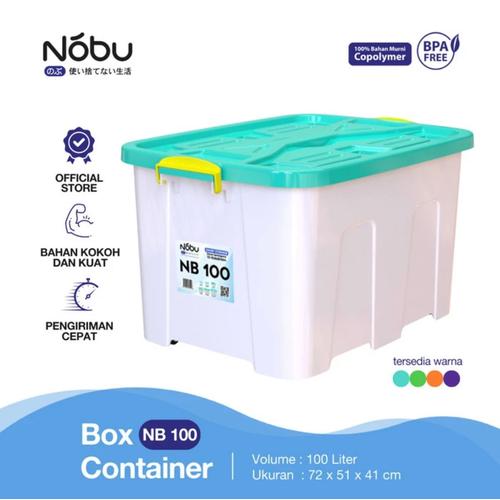 Jual Box Container Putih Kontainer Box Plastik Nobu 100 Liter Bahan ...