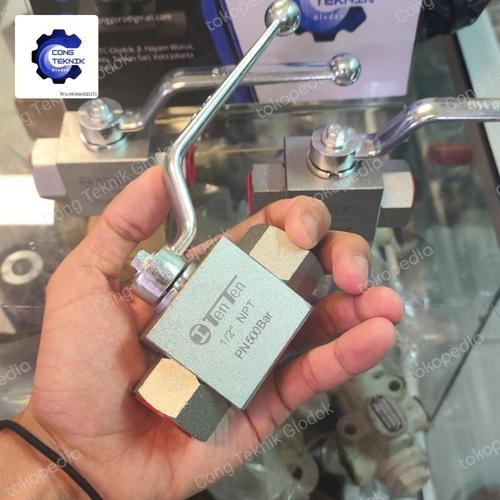 Jual Ball Valve / Stop Kran Hydraulic 1" Inch 2Way Drat NPT PN 315 Bar ...