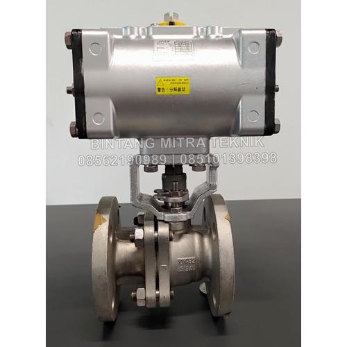 Jual BALL VALVE KITZ UTB SS304 JIS10K 1 1/4" ACTUATOR PNEUMATIC KITZ FA ...