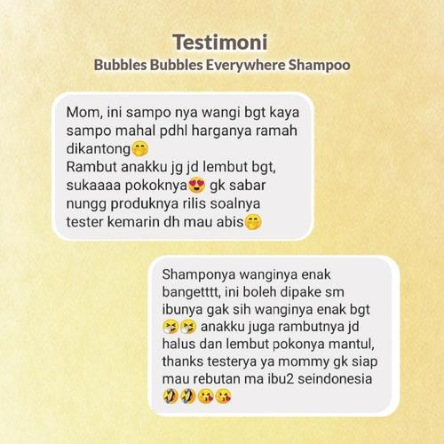 Jual Moell Bubbles Shampoo Everywhere 185gr / Shampoo Bayi Natural ...