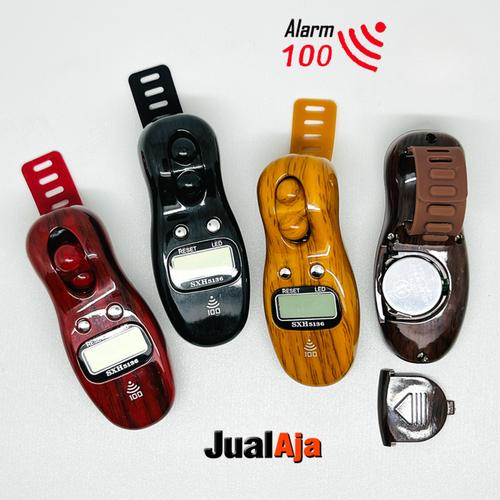Jual Tasbih Digital Alarm 100 Motif Kayu Lampu LED SXH5136 - Maroon ...