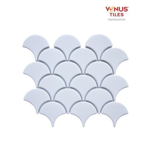 Jual Mosaic Putih Sisik Ikan Merk Venus Avant Garde Mini Nara White ...