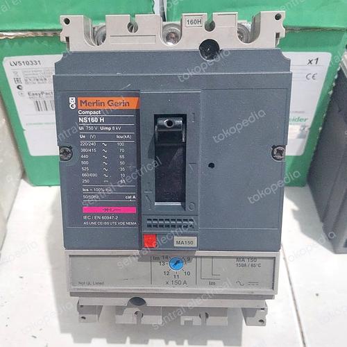 Jual SCHNEIDER MERLIN GERLIN MCCB NS160H 3P MA150A 70KA - Jakarta Pusat ...